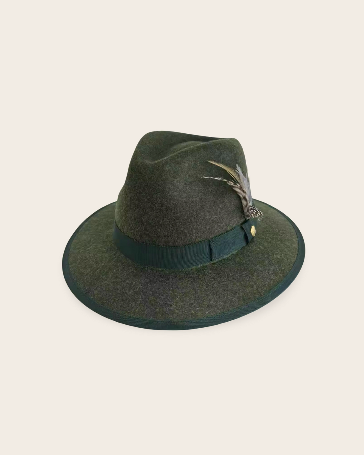 Mackenzie Hunter’s Green / Short brim Fedora Hat – Whistle & Pop